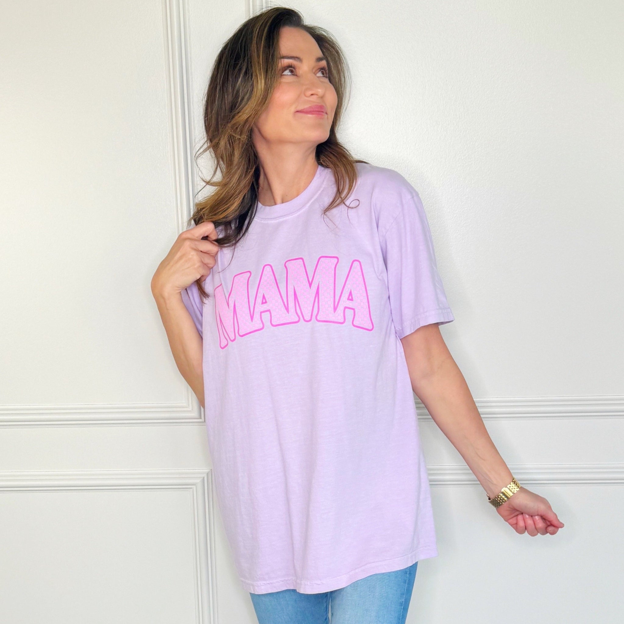 Puff Mama Checkered Tee