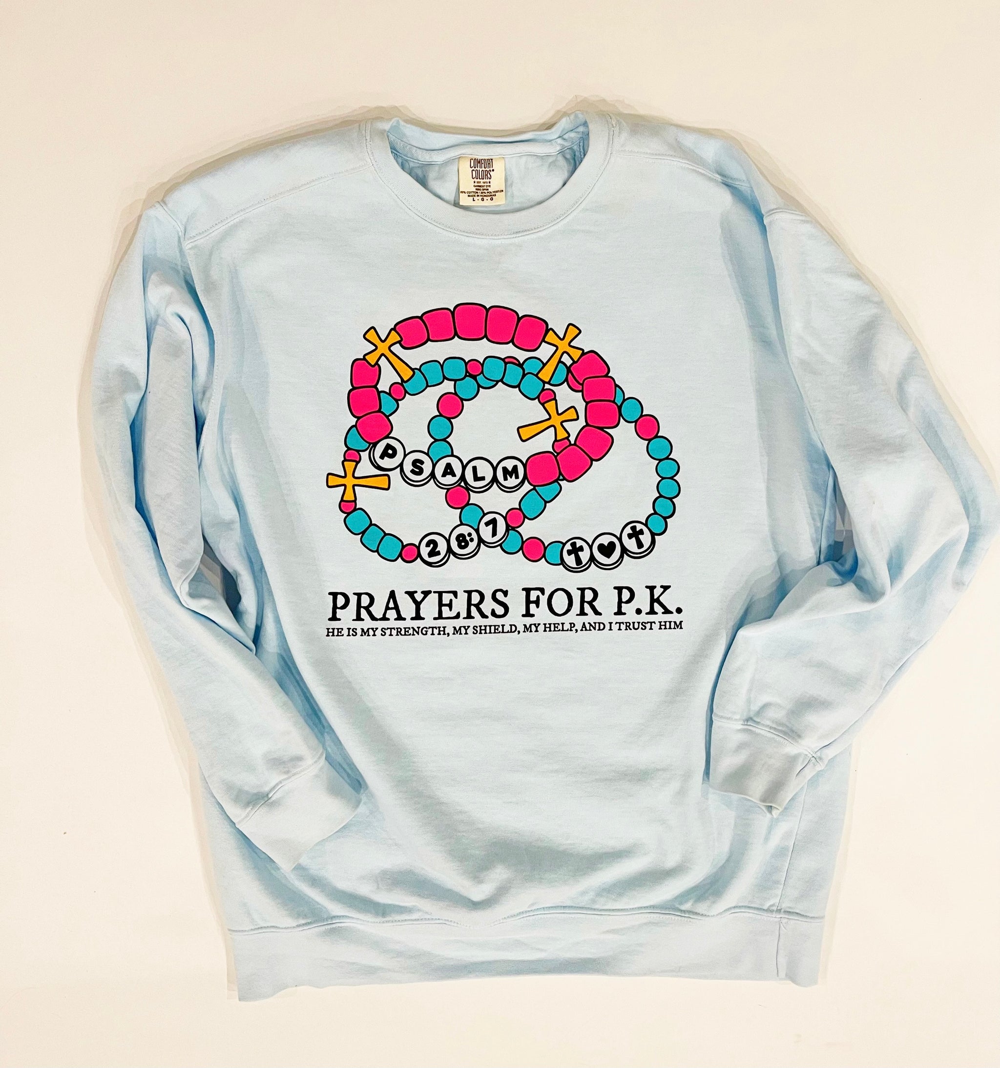 Prayers for PK Comfort Color Sweatshirt