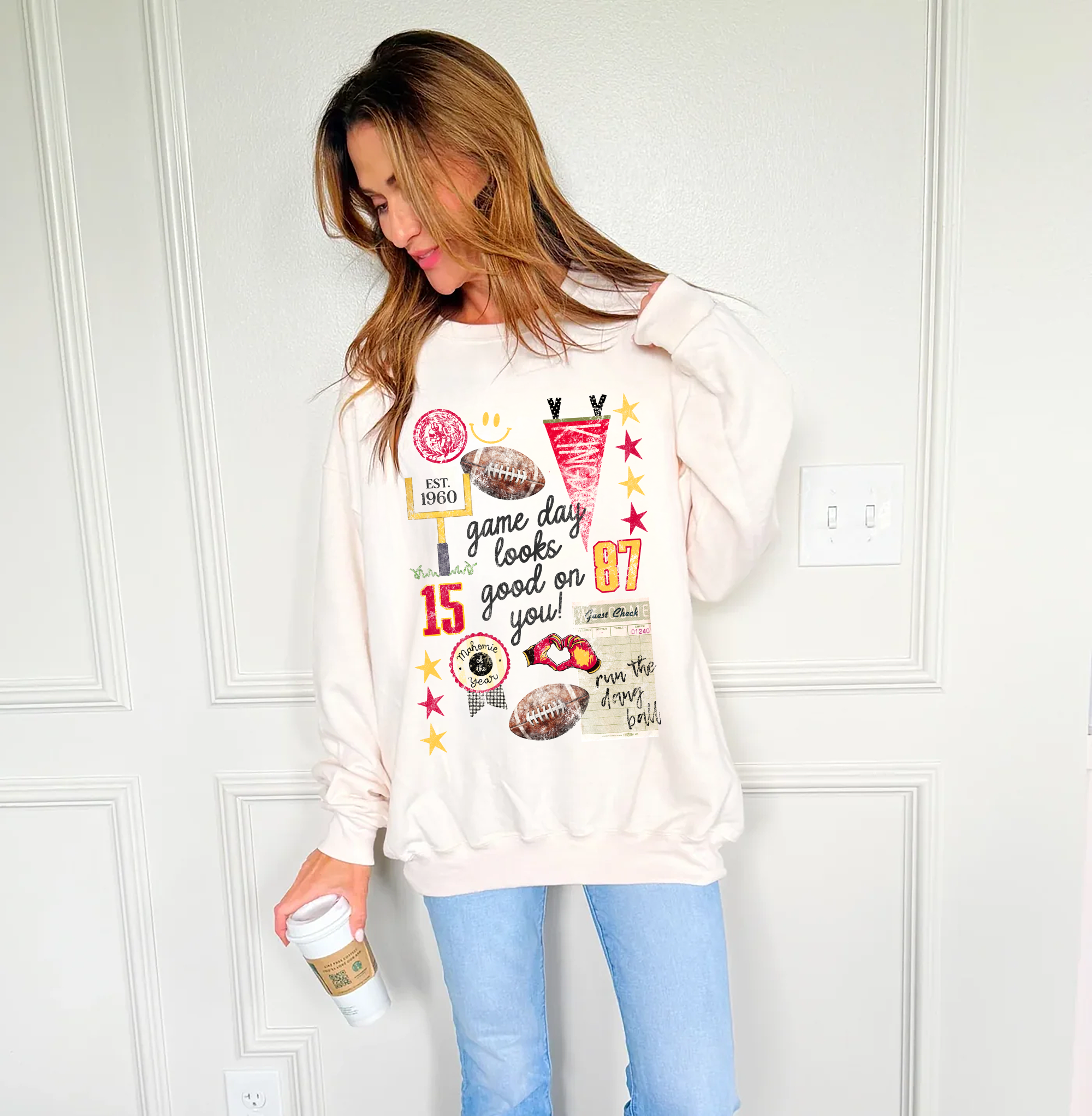 Poppy & Pine | Football Mom Sweatshirt